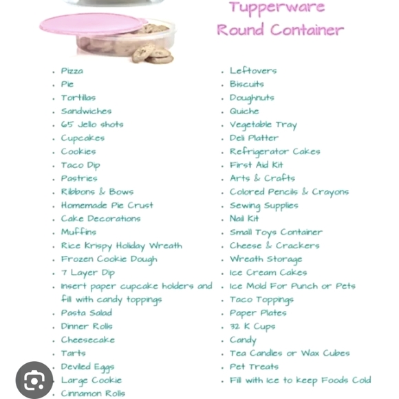 Tupperware | Kitchen | Tupperware 2 Round Pie Food Storage Container ...